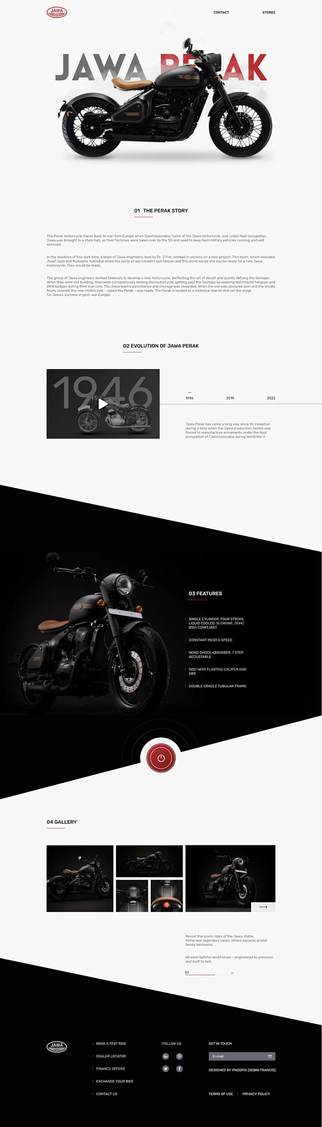Bike bike website design jawa perak landing page UI UI/UX user ...