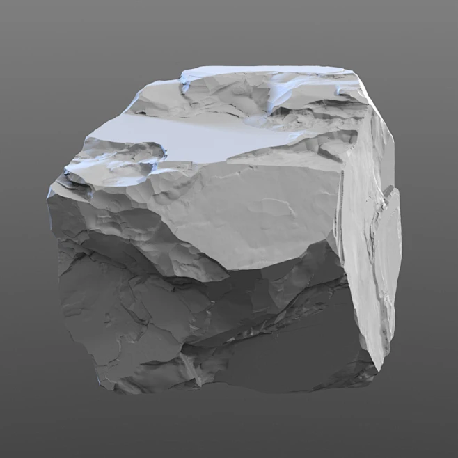 High Poly - Rock 3, Justin Owens : Another high poly sculpt now ...