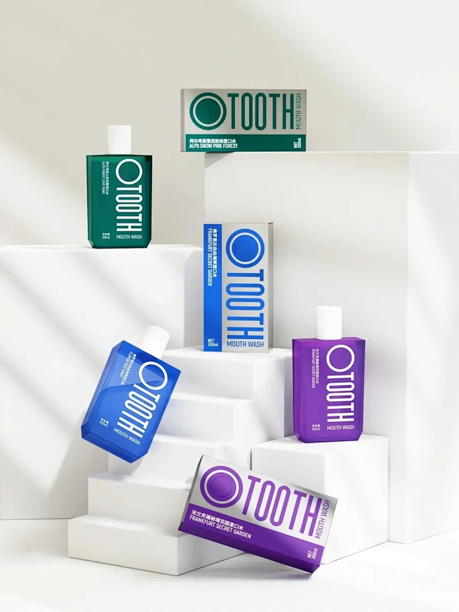 OTOOTH漱口水包装设计 - 小红书-花瓣网