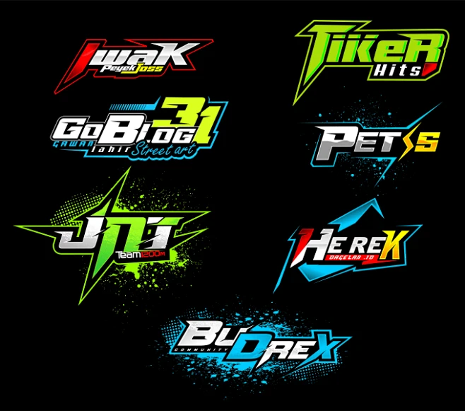 make logo racing design lettering-花瓣网