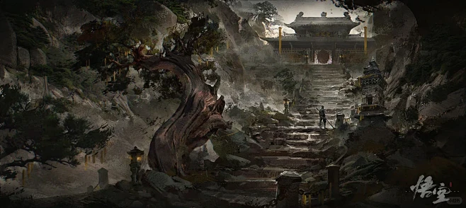 黑神话：悟空 场景原画设定 - 小红书