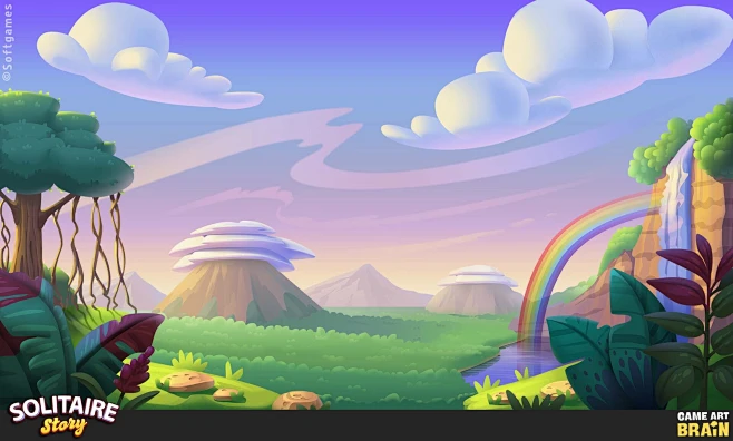 Solitaire Backgrounds-花瓣网