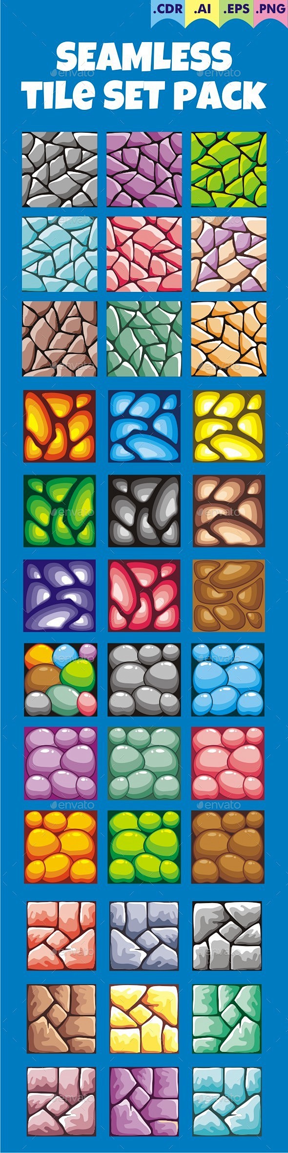 资产组确定游戏平台——建筑游戏Set of Tileset Game Platforms - Tilesets Game Assets沥青 ...
