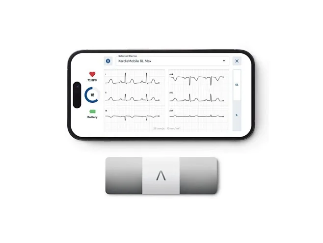 AliveCor KardiaMobile 6L Max: EKG Monitor with FDA -Cleared Detections ...