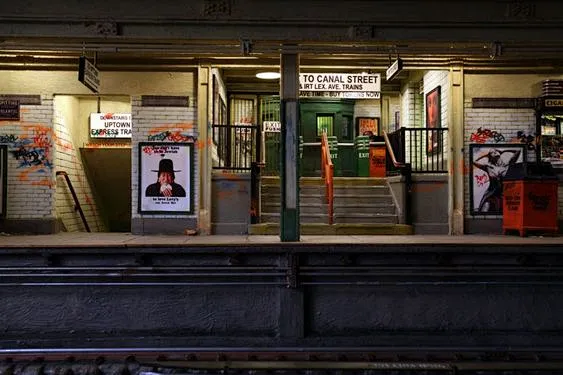 Canal Street Cross-section (detail 2): Below street level, the Subway ...