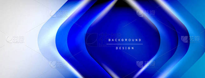 Shadow lines vector techno banner and light effect
