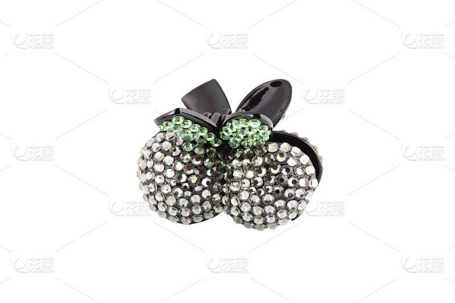 有颜色的发夹孤立在白色上