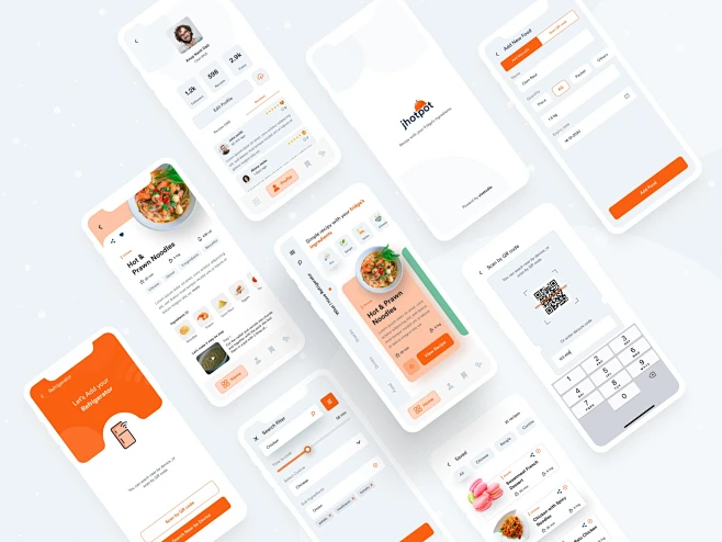 Jhotpot Recipe App || Case Study recipe case study case study design ui ux anupdeb typography ...