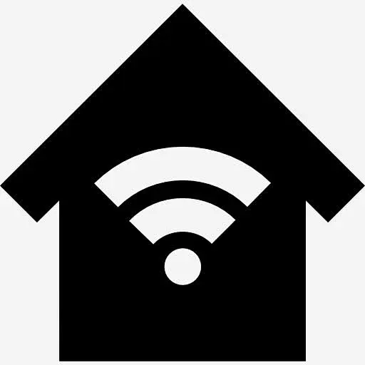 无线接入图标 https://88ICON.com 接口 无线 WiFi WiFi 房子-花瓣网