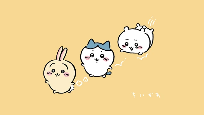 chiikawa电脑壁纸③（1920X1080） - 哔哩哔哩-花瓣网