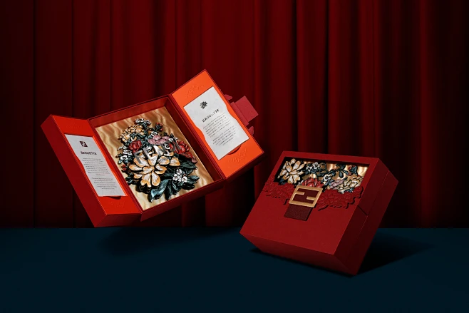 chinese new year cny design elegant Fashion luxury Packaging print Red ...