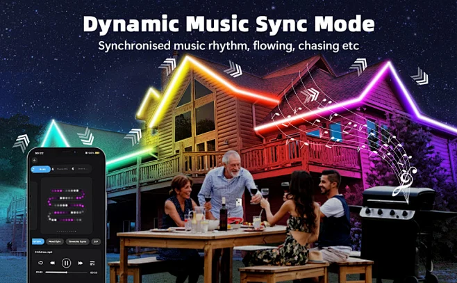 Amazon.com: Lichaser Continuous 100ft RGB Flow Strong LED Strip Lights ...