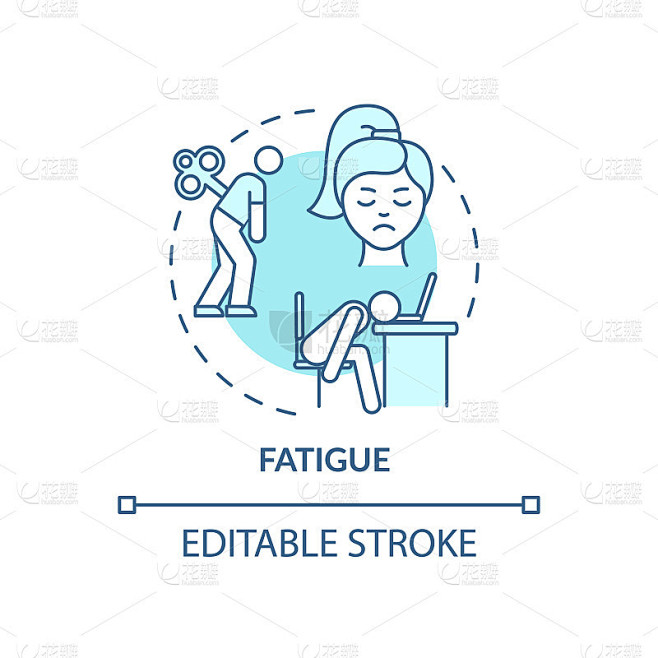 疲劳概念图标