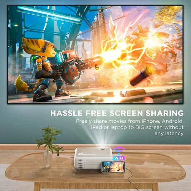 Bomaker WiFi Projector for Home Office Outdoor Projector | Smart HD ...