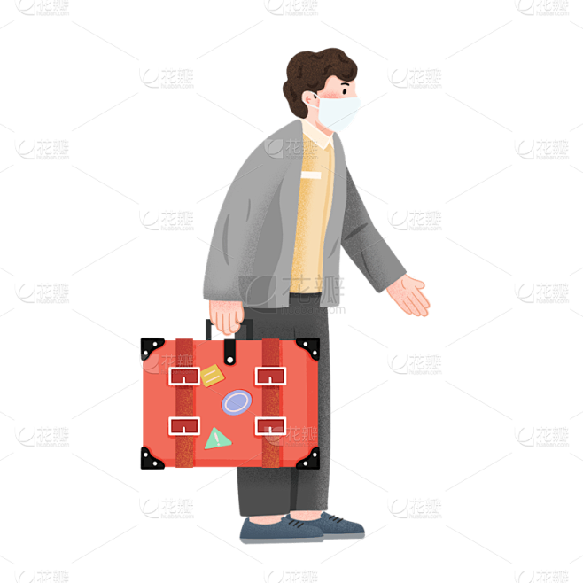 手绘风 人物插画 男孩 0212