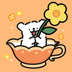 线条小狗-韩国画师moonlab_studio创作：马尔济斯小狗-花瓣网|陪你做生活的设计师 | 线条小狗表情. - 小红书