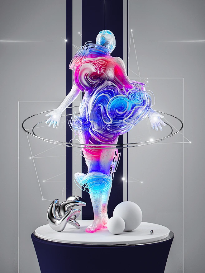 C4D场景渲染参考 3S c4d 产品渲染 场景搭建参考 场景构图-花瓣网