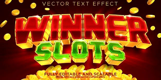 Casino slot text effect editable winner and gambling text style Free ...