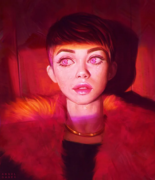 人物插画｜Angel Ganev-花瓣网