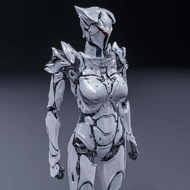 Mech female design-花瓣网