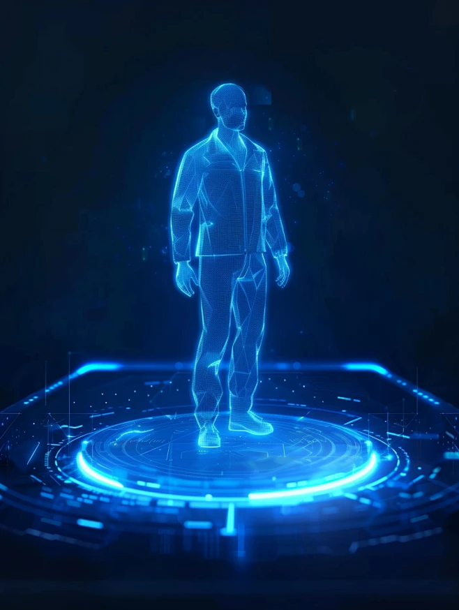 23@44-zhangyunqian1111_holographic_virtual_human_avatar_standing_on_c ...