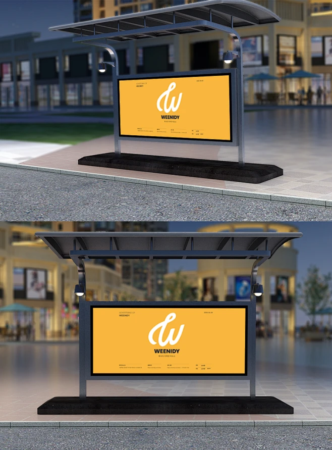 广告牌样机设计素材-花瓣网