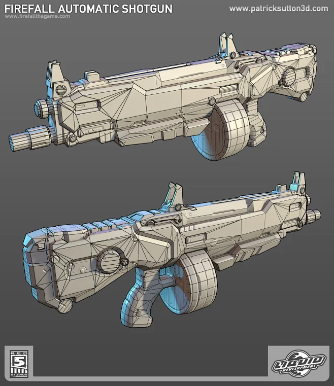 Firefall Automatic Shotgun, Patrick Sutton : Automatic shotgun from Firefall, 2011 Concept by ...