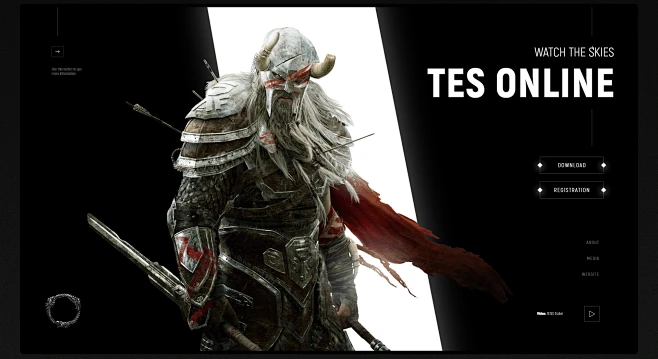 The Elder Scrolls game site UI/UX design : Conceptual web design for ...