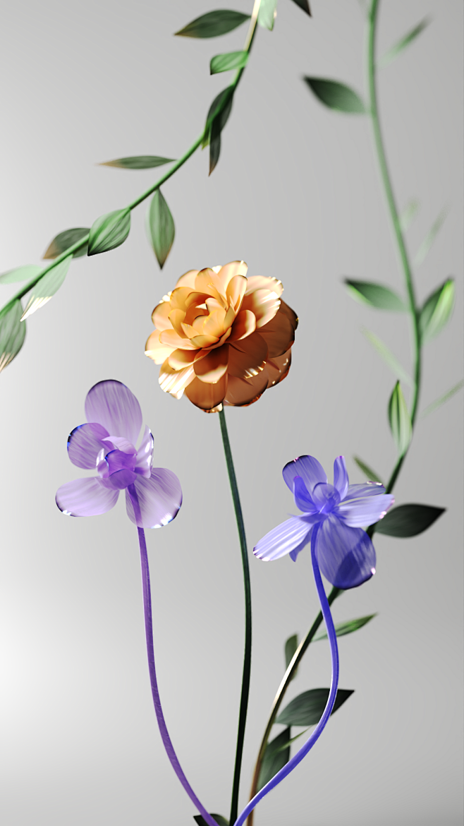 Daily digital flower experiment 2-花瓣网