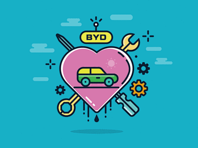 working on BYD graphic motion-花瓣网