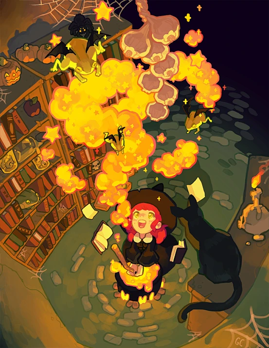 little witch by genicecream on DeviantArt-花瓣网