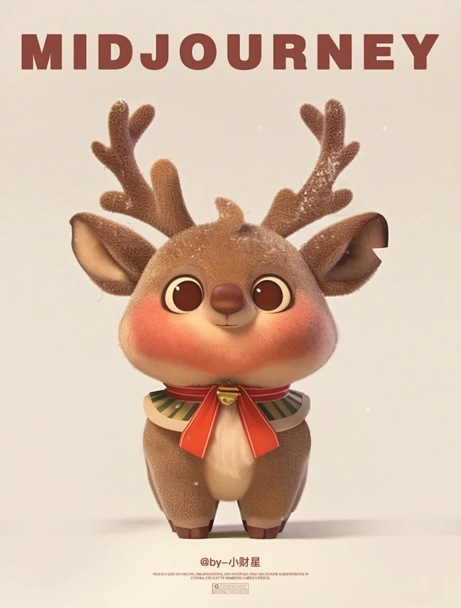 Midjourney IP ｜圣诞麋鹿 - 小红书-花瓣网
