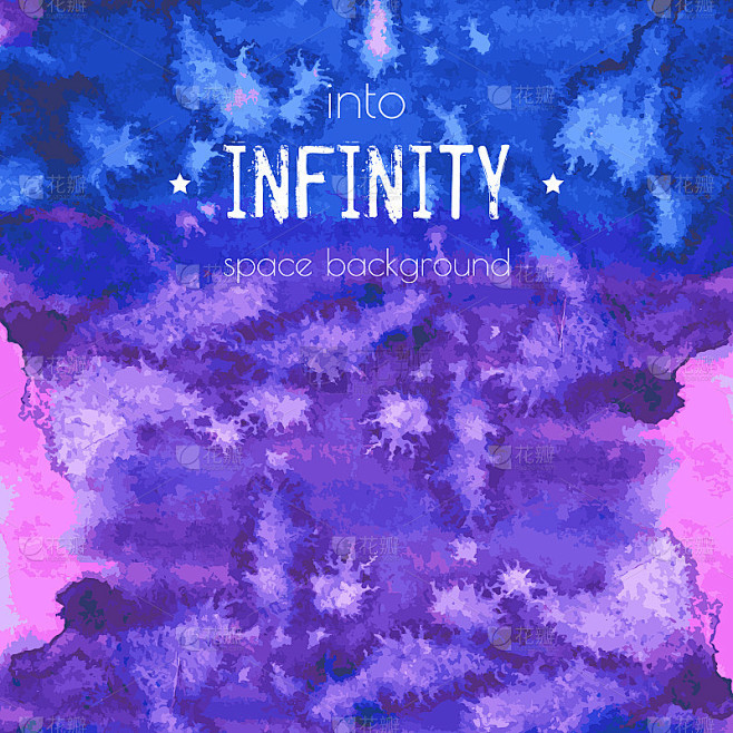 Into infinity, space background