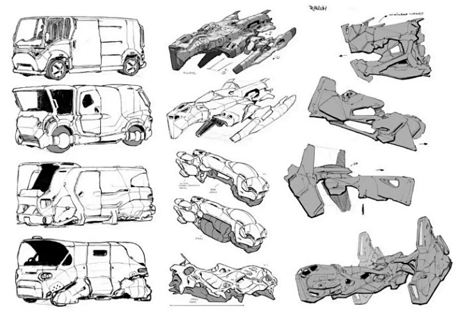英国画师 David Sequeira 科幻机械题材画作练习 -花瓣网
