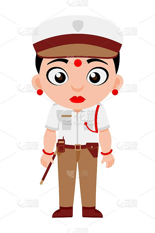 Indian, Lady, Traffic, Police, Inspector & Governm素材-花瓣网