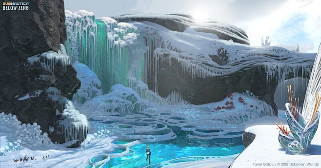 Frozen River Waterfall, Pavel Goloviy : Another surface area concept ...