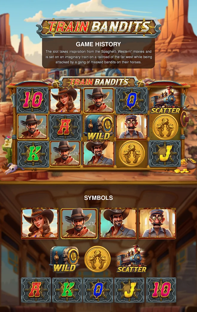 game gameart Digital Art slot ILLUSTRATION Gaming western train ...