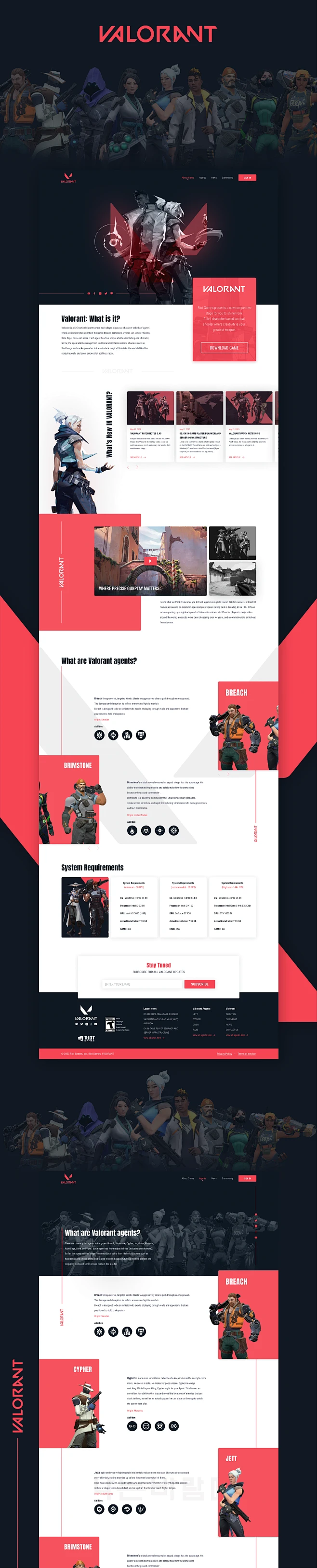 game landing page redesign ui design user experience user interface UX ...