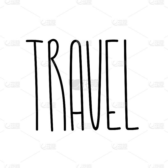 Travel lettering illustration text for inspiration