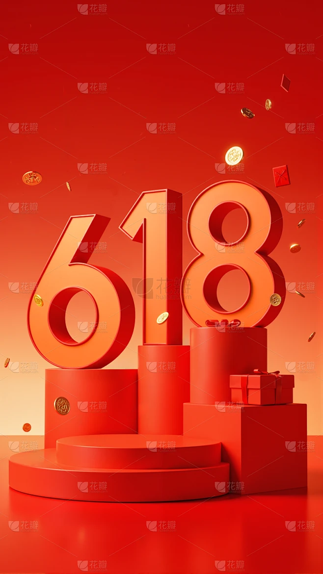 618光影感618创意材质展台背景素材-花瓣网