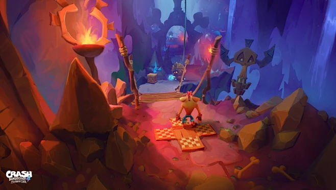 {游戏系列} 美国 Crash 4（场景，角色，UI）-花瓣网
