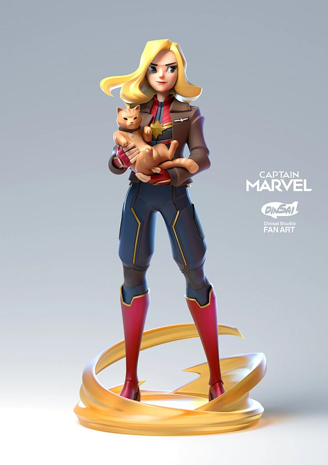 Captain Marvel (fan art) , Kontorn Boonyanate : Dinsai Fan art "Captain ...