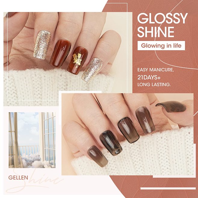 Amazon.com : GELLEN Jelly Gel Nail Polish, Translucent Gel Polish Kit ...