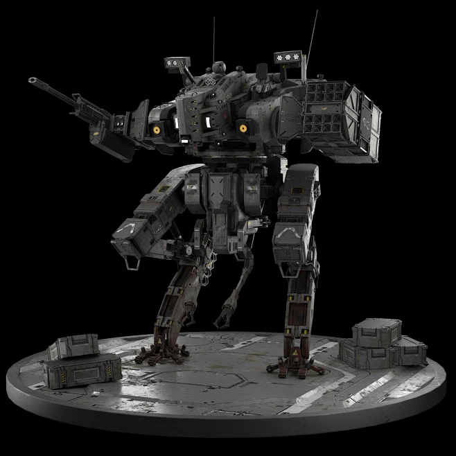 Medium Mech T-2, Jonathan Teo : This is the hard surface project i've ...