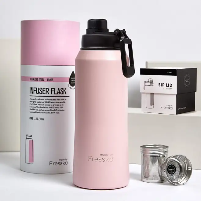 Insulated Stainless Steel CORE 34oz + Sip Lid : INFUSER WATER BOTTLE ...