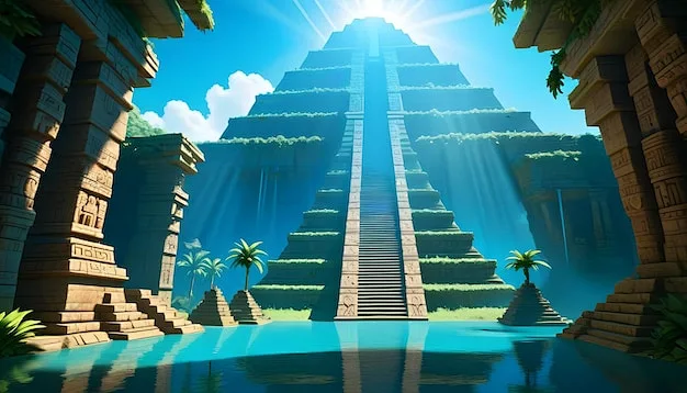 Slot game landscape background-花瓣网