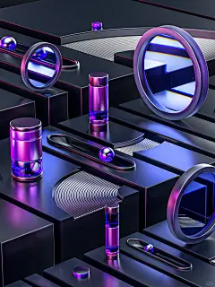 C4D 3S材质、玻璃材质、OC渲染-3月份 - 小红书-花瓣网