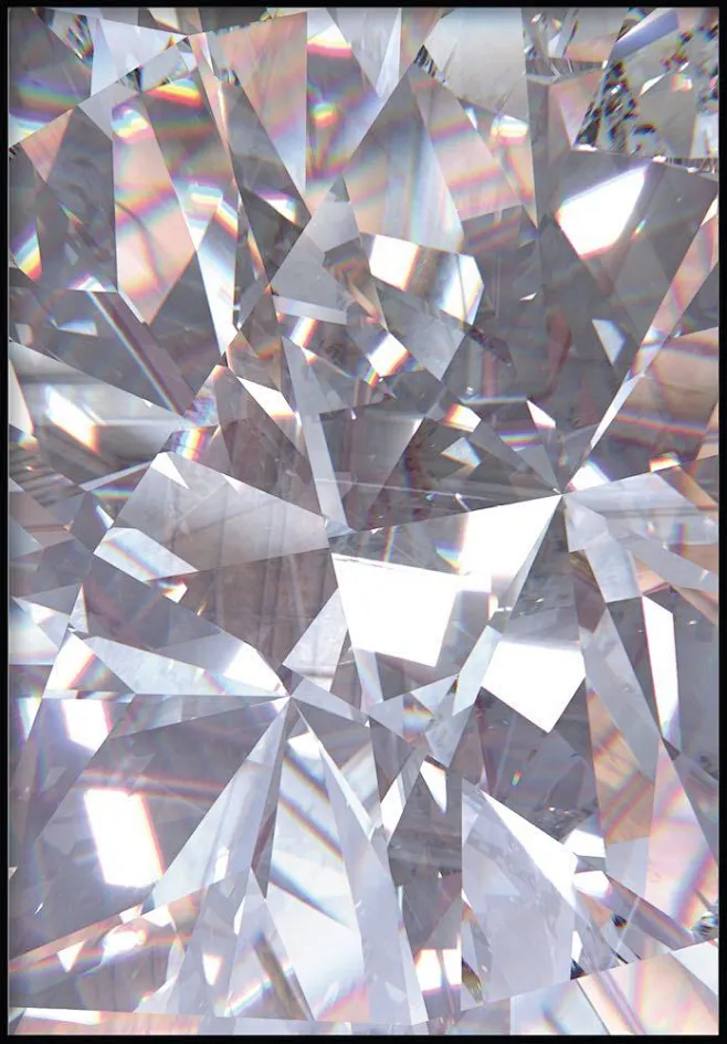 Bright Diamonds Poster - 50x70cm; 打开新的标签页图片_材质纹理光效图片素材-花瓣网
