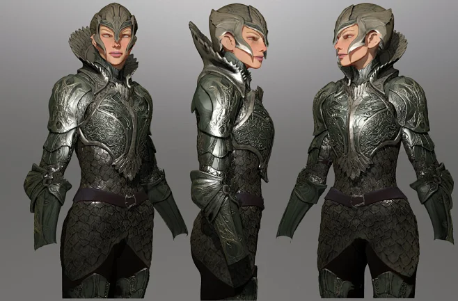 ravine- process shot for lynn's winter armor by nebezial-花瓣网