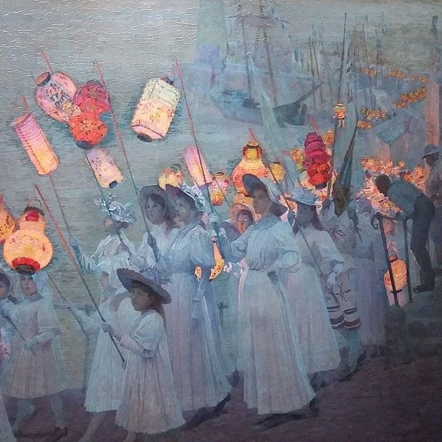 Jubilee Procession in a Cornish Village, 1897